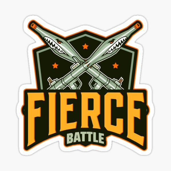 "Fierce Battle Gaming" Sticker by AvenueBasics | Redbubble