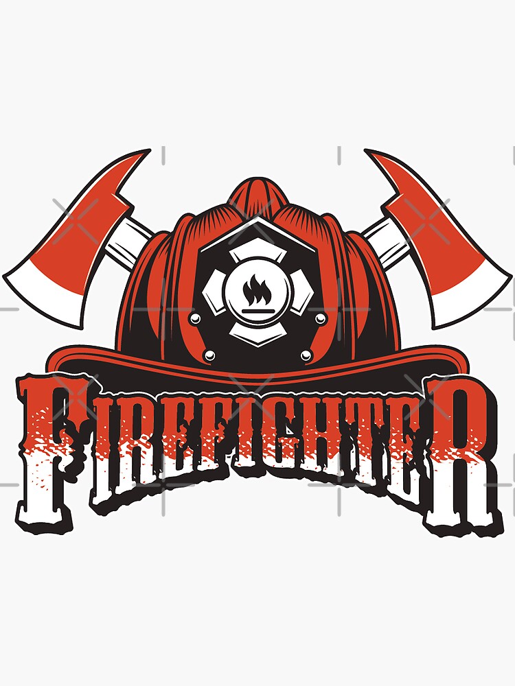 "Firefighting #3" Sticker for Sale by TheShellbacks | Redbubble