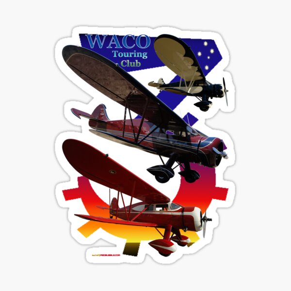 "WACO Touring Club Design" Sticker by muz2142 | Redbubble