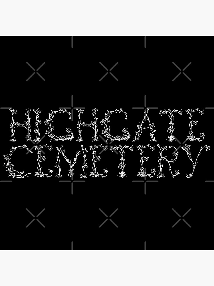 "Highgate cemetery" Poster for Sale by artsomenautte | Redbubble