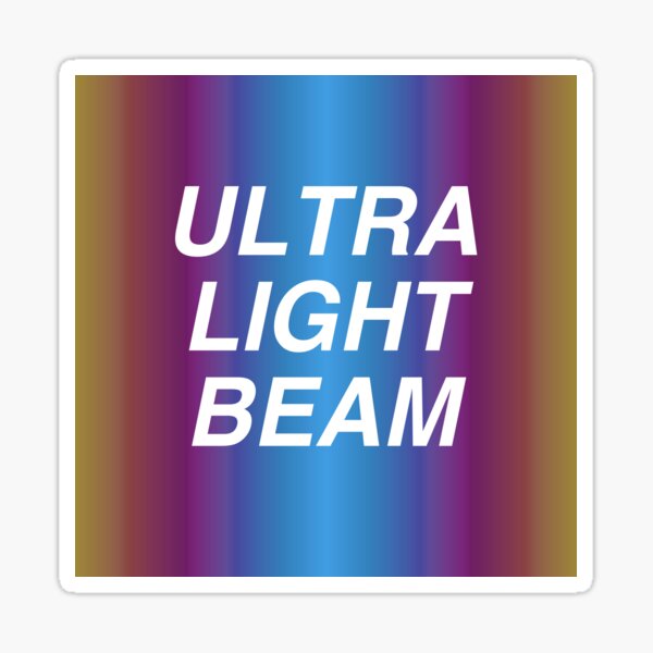 Ultra Light Beam Stickers | Redbubble