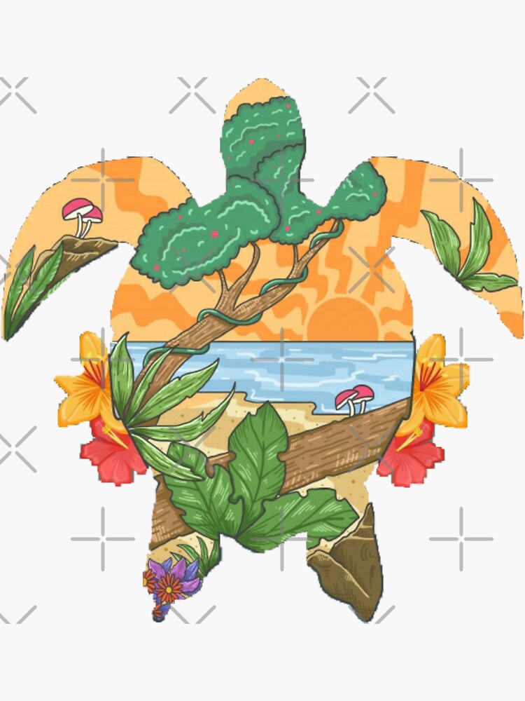 "Turtle Island" Sticker for Sale by Rakos-Merch | Redbubble