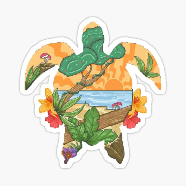 "Turtle Island" Sticker for Sale by Rakos-Merch | Redbubble