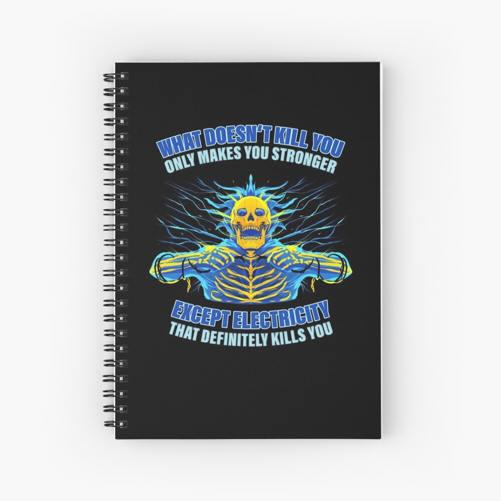 "Electrician Electrical Engineer Electricity Quote" Spiral Notebook for ...