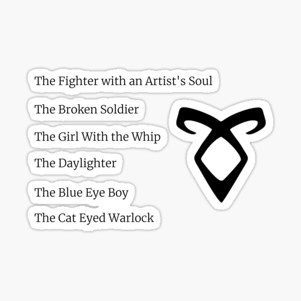 "Shadowhunters" Sticker for Sale by 1ive | Redbubble