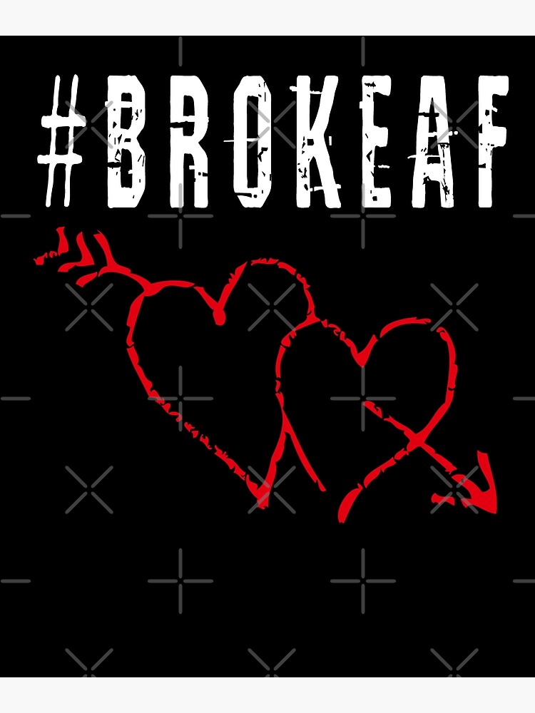 "#BrokeAF - Lustige Paare San Valentine Matching Design - Broke AF (Es ...