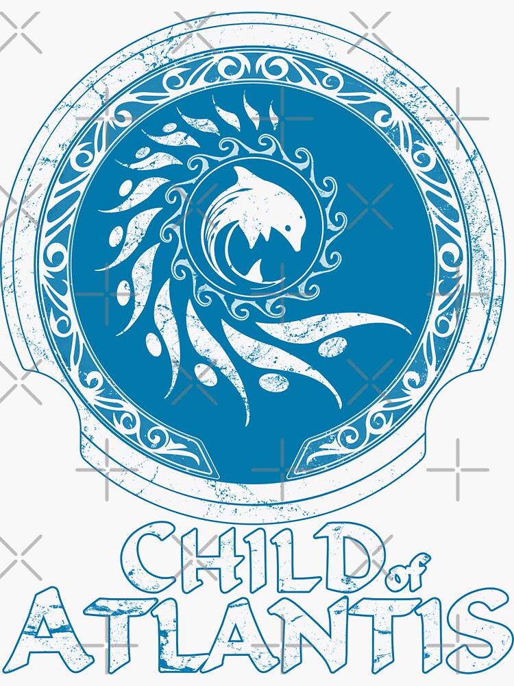 "Atlantis symbol" Sticker for Sale by NicGrayGraphic | Redbubble