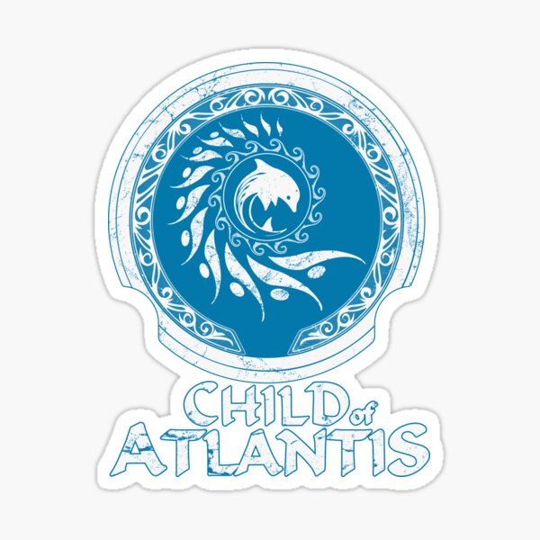 "Atlantis symbol" Sticker for Sale by NicGrayGraphic | Redbubble