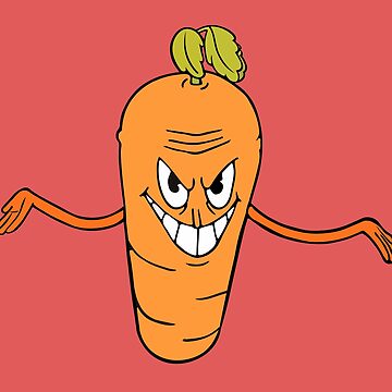 "Carrot boss Cuphead" Sticker for Sale by Catharthic | Redbubble