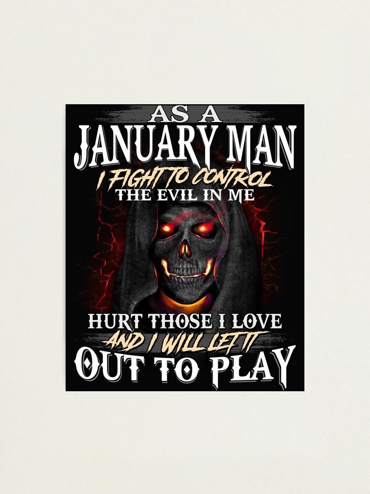 Lámina fotográfica «COMO HOMBRE DE ENERO, LUCHA PARA CONTROLAR EL MAL ...