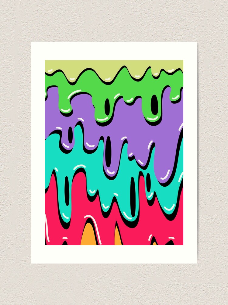 "Gooey Goo Slime, Street Art" Art Print for Sale by MochiiiXD | Redbubble