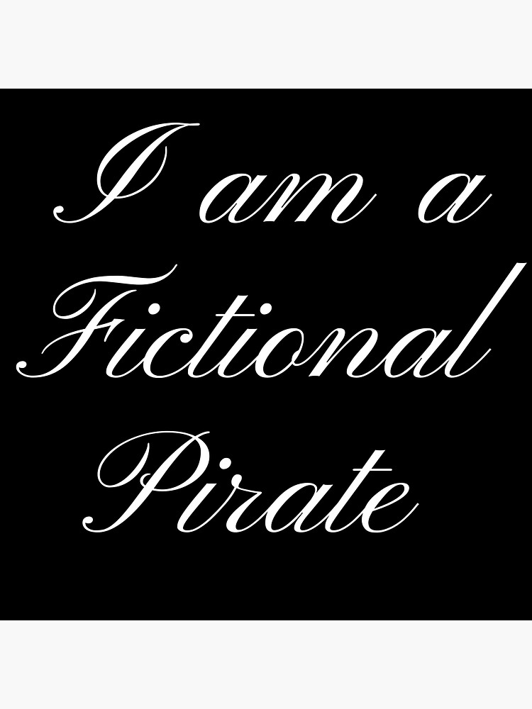 "Fictional Pirate" Sticker for Sale by Saad-red | Redbubble