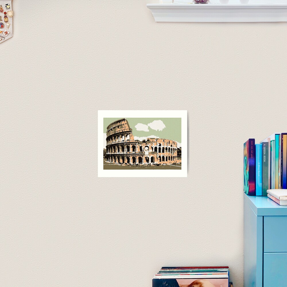"The colosseum, Rome, pastels" Art Print by aapshop | Redbubble