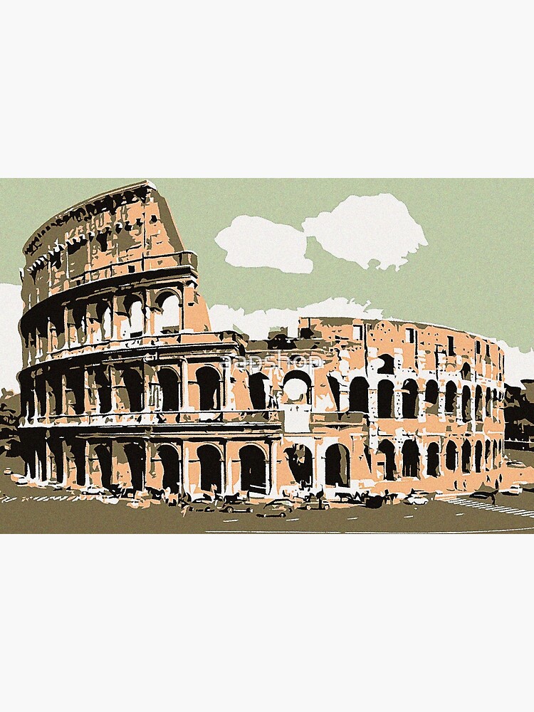 "The colosseum, Rome, pastels" Art Print by aapshop | Redbubble