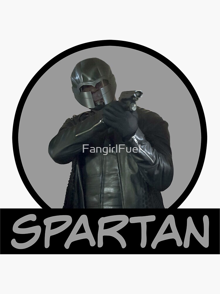 "Spartan with Gun - John Diggle - Comic Book Text" Sticker by ...