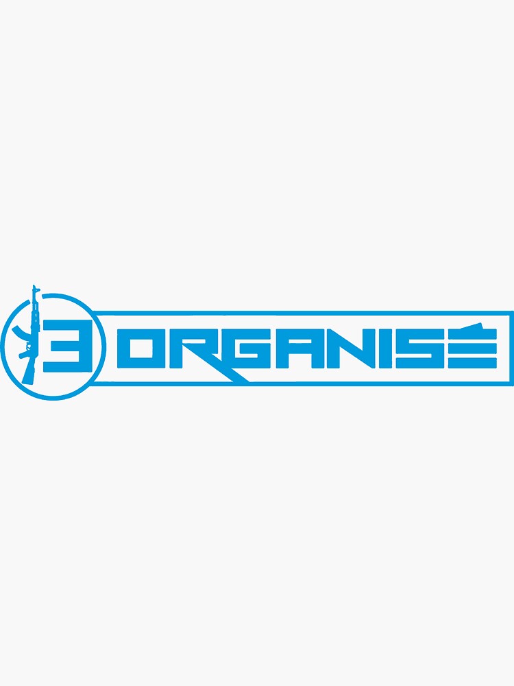 "13 organized om blue logo" Sticker for Sale by Douxetpiquant | Redbubble