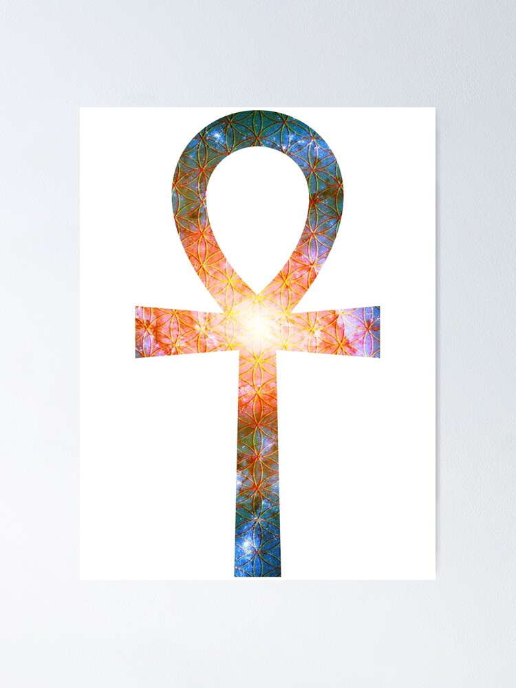 "Sacred Geometry Rasta Whirlpool Galaxy | Ankh" Poster by ...