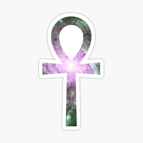 "Whirlpool Galaxy Purple Green | Ankh" Sticker by SirDouglasFresh ...