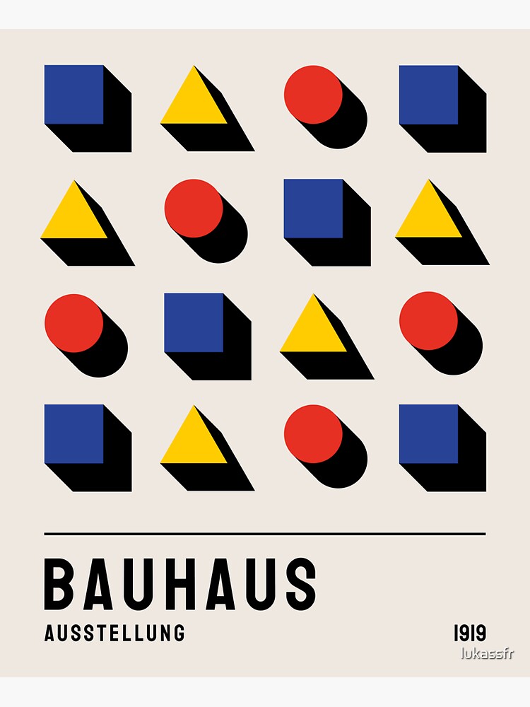 "After Bauhaus Exhibition Poster 1919 B11" Sticker for Sale by lukassfr ...