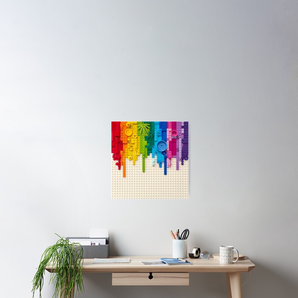 "Rainbow drip" Poster for Sale by Roisin678 | Redbubble