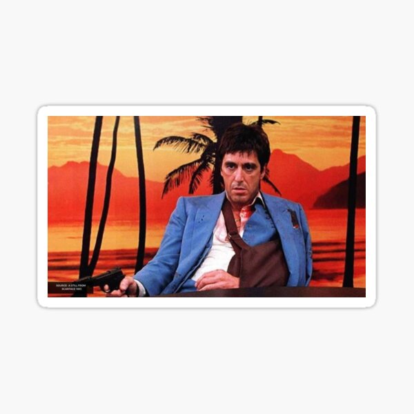 "Scarface" Sticker for Sale by Doma063 | Redbubble