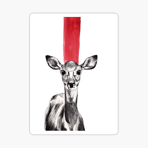 "Wild" Sticker by JuditMallolArt | Redbubble