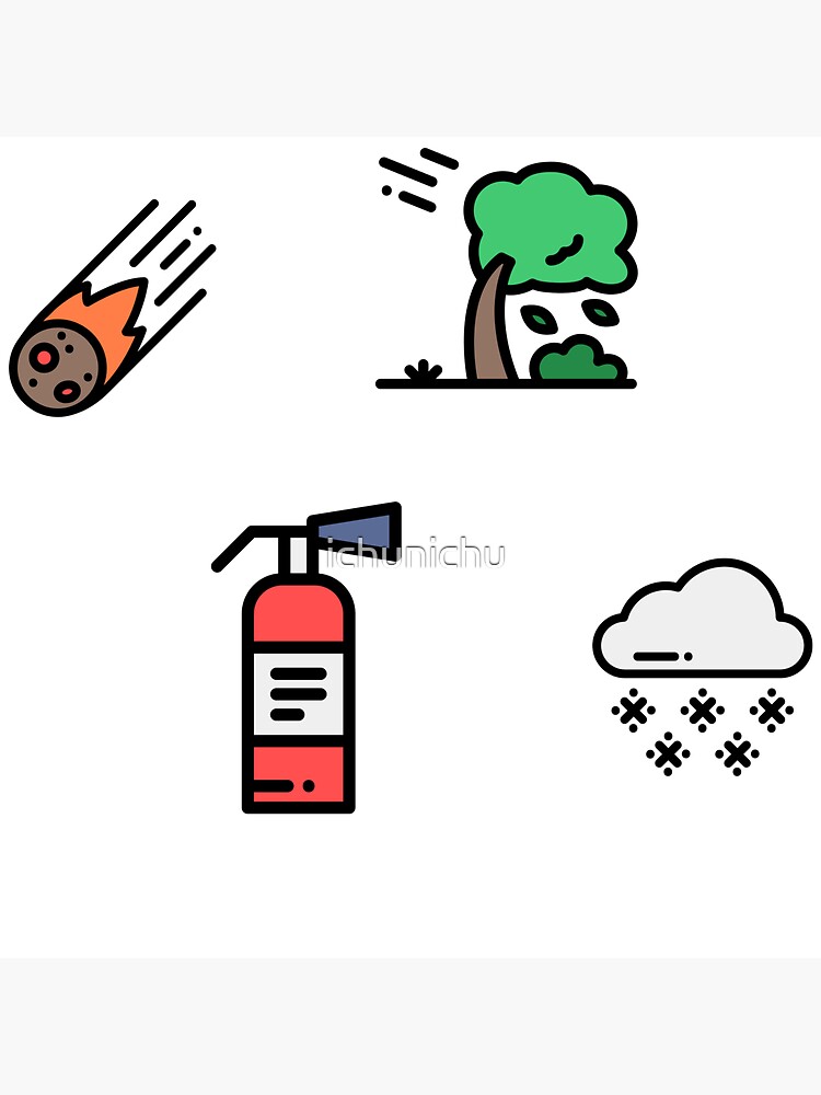 "Natural disaster" Sticker for Sale by ichunichu | Redbubble