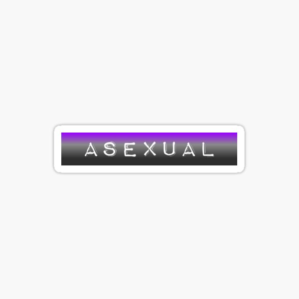 "Pride Flag Gradient Asexual Label" Sticker by queencorajane | Redbubble