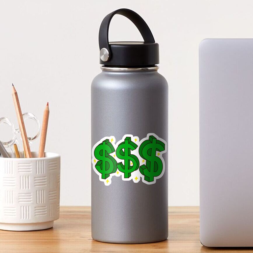 "Money" Sticker for Sale by Astromastor | Redbubble