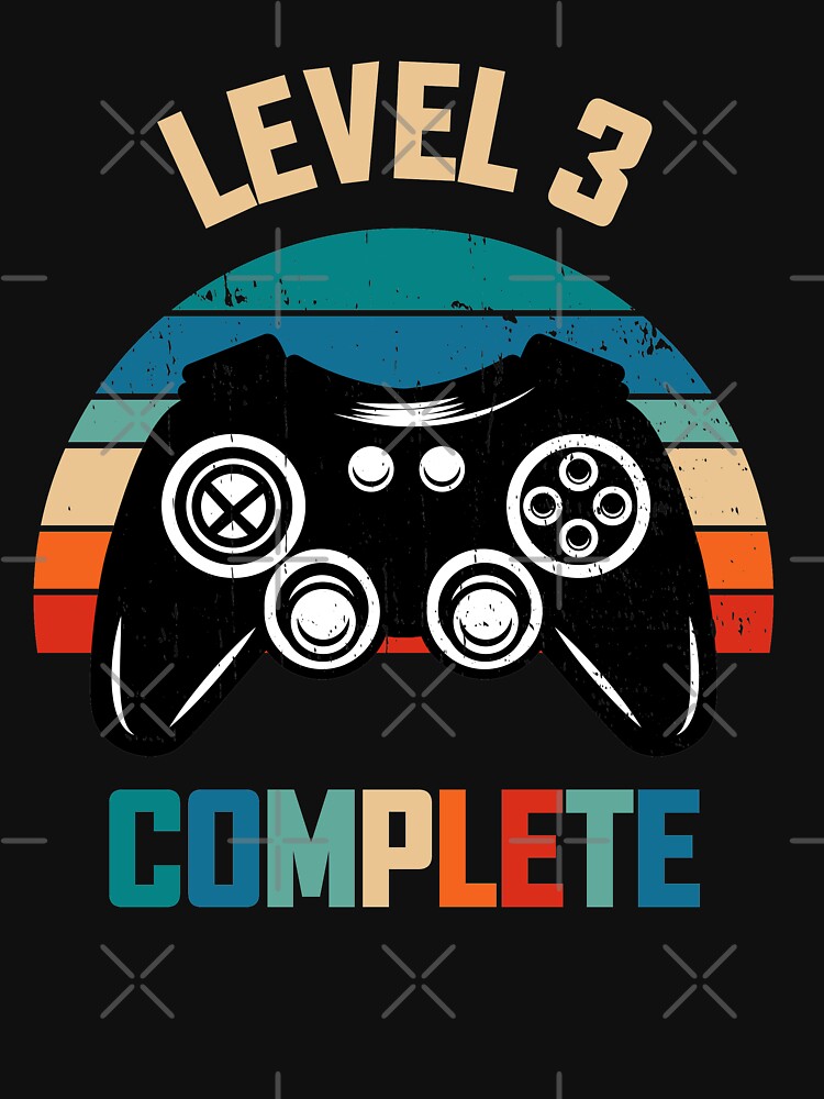 "Level 3 Complete Vintage" T-shirt for Sale by ClassyC | Redbubble ...