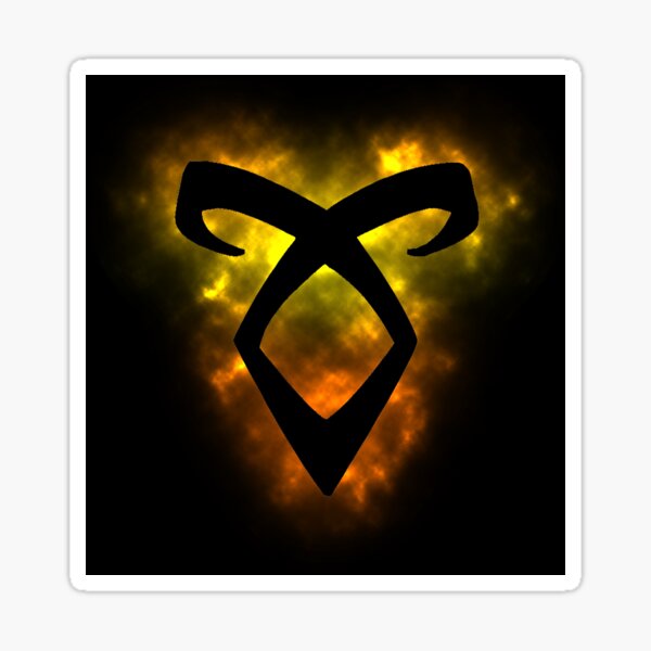 "Angelic Power (Rune on Fire) - TMI/Shadowhunters" Sticker by ...