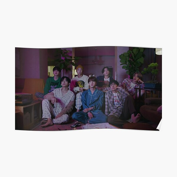 Bts Life Goes On Group Photo Poster By Aooms123 Redbubble
