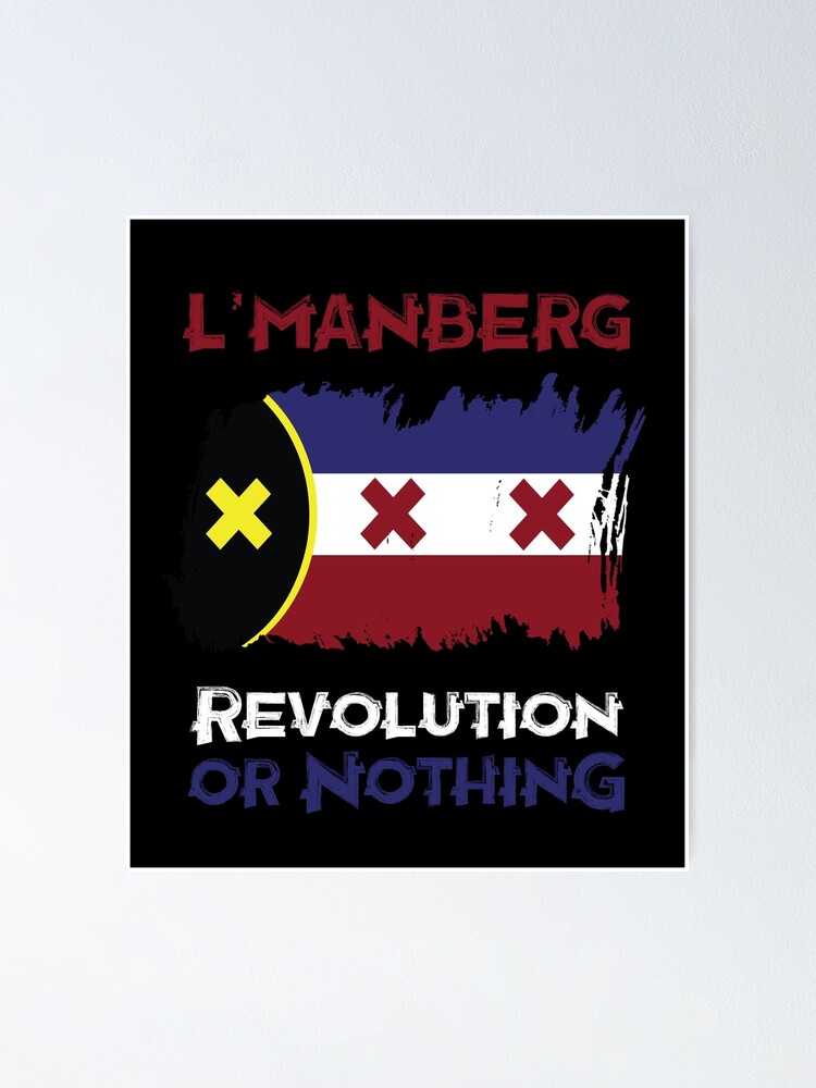 "Lmanberg Flag" Poster by MommyMiu | Redbubble