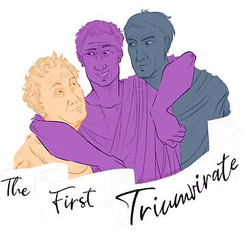 "The First Triumvirate" Sticker for Sale by Attica- | Redbubble