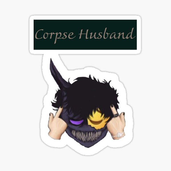 "Corpse husband fanmade" Sticker for Sale by Wordoncloth | Redbubble