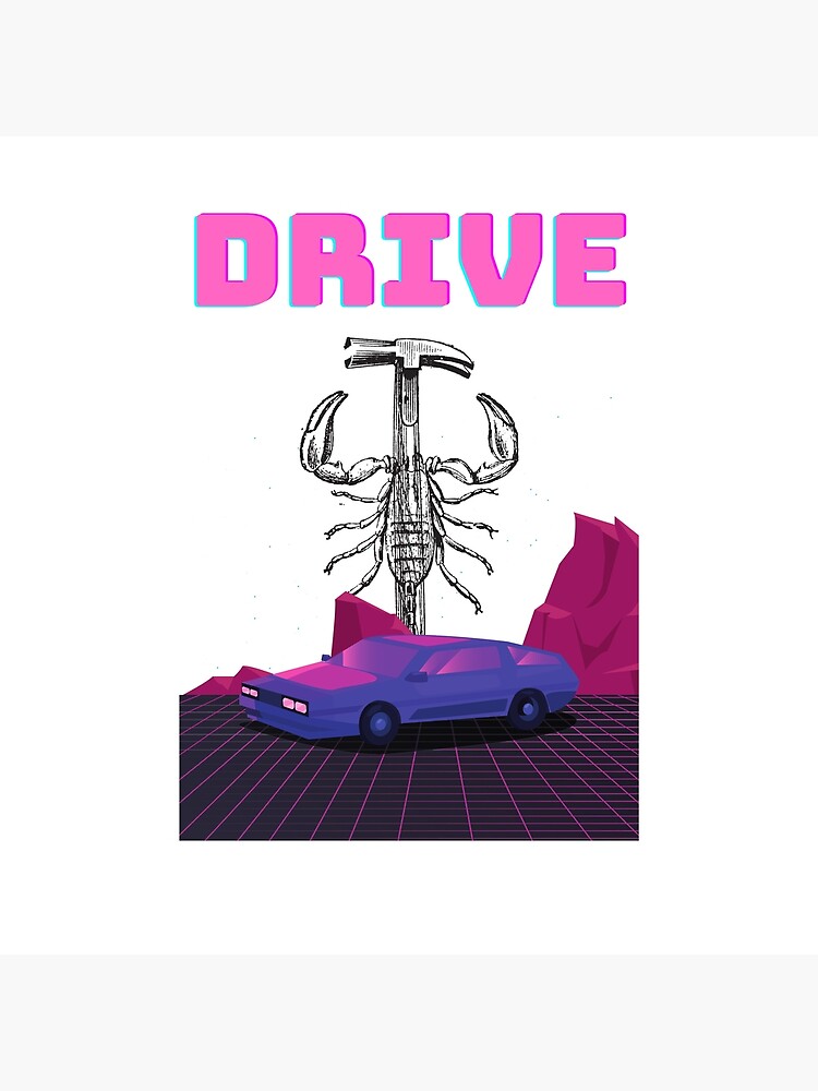 "Drive Movie Retro Art - Skorpion & Hammer" Fotodruck von rebelify ...