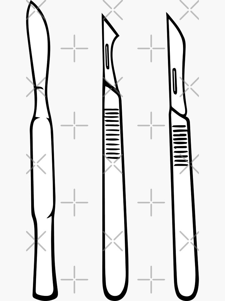 "Scalpel" Sticker for Sale by kd001614 | Redbubble