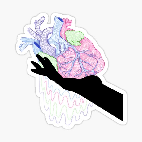 "Dripping heart." Sticker for Sale by TV-Trash-1994 | Redbubble