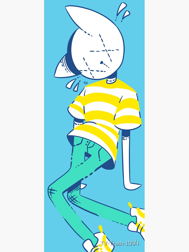 "Funky Kitty." Sticker by TV-Trash-1994 | Redbubble