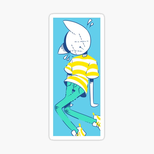 "Funky Kitty." Sticker by TV-Trash-1994 | Redbubble