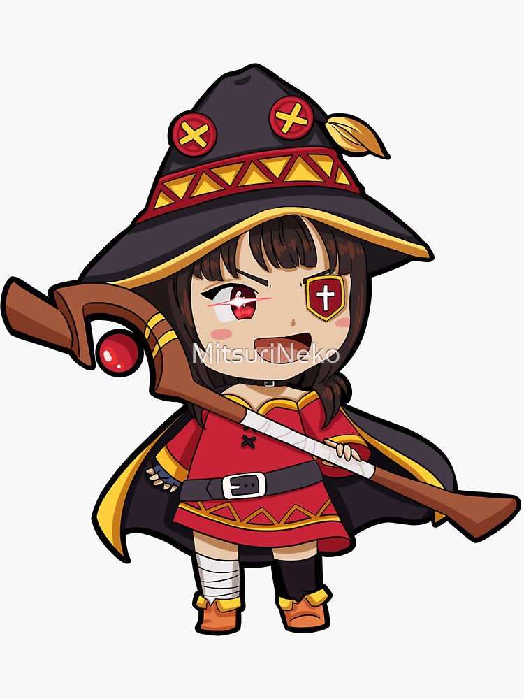 "Megumin" Sticker for Sale by MitsuriNeko | Redbubble