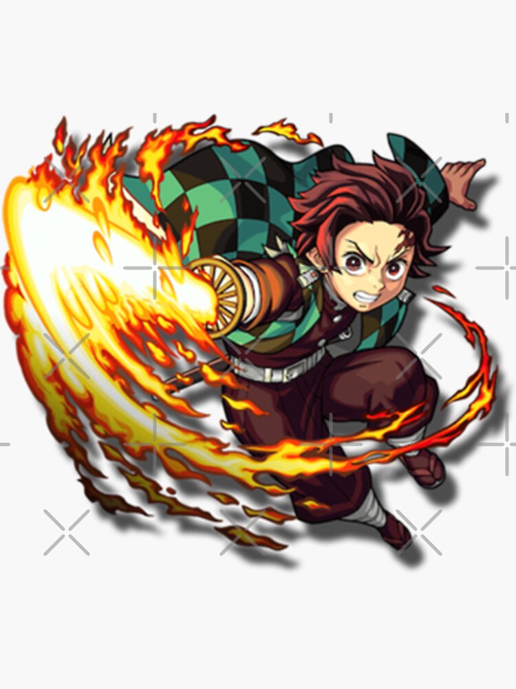 "Kamado tanjirou" Sticker for Sale by khalid3x3 | Redbubble