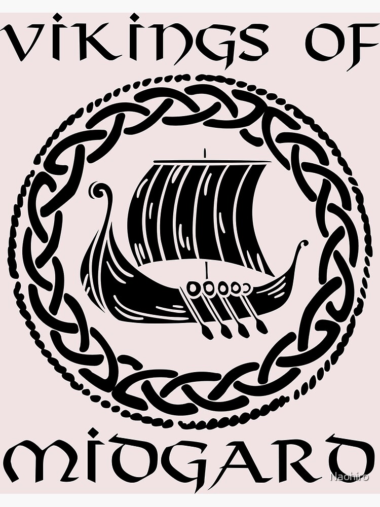 "Viking Longship Trip Runes" Photographic Print by Naohiro | Redbubble