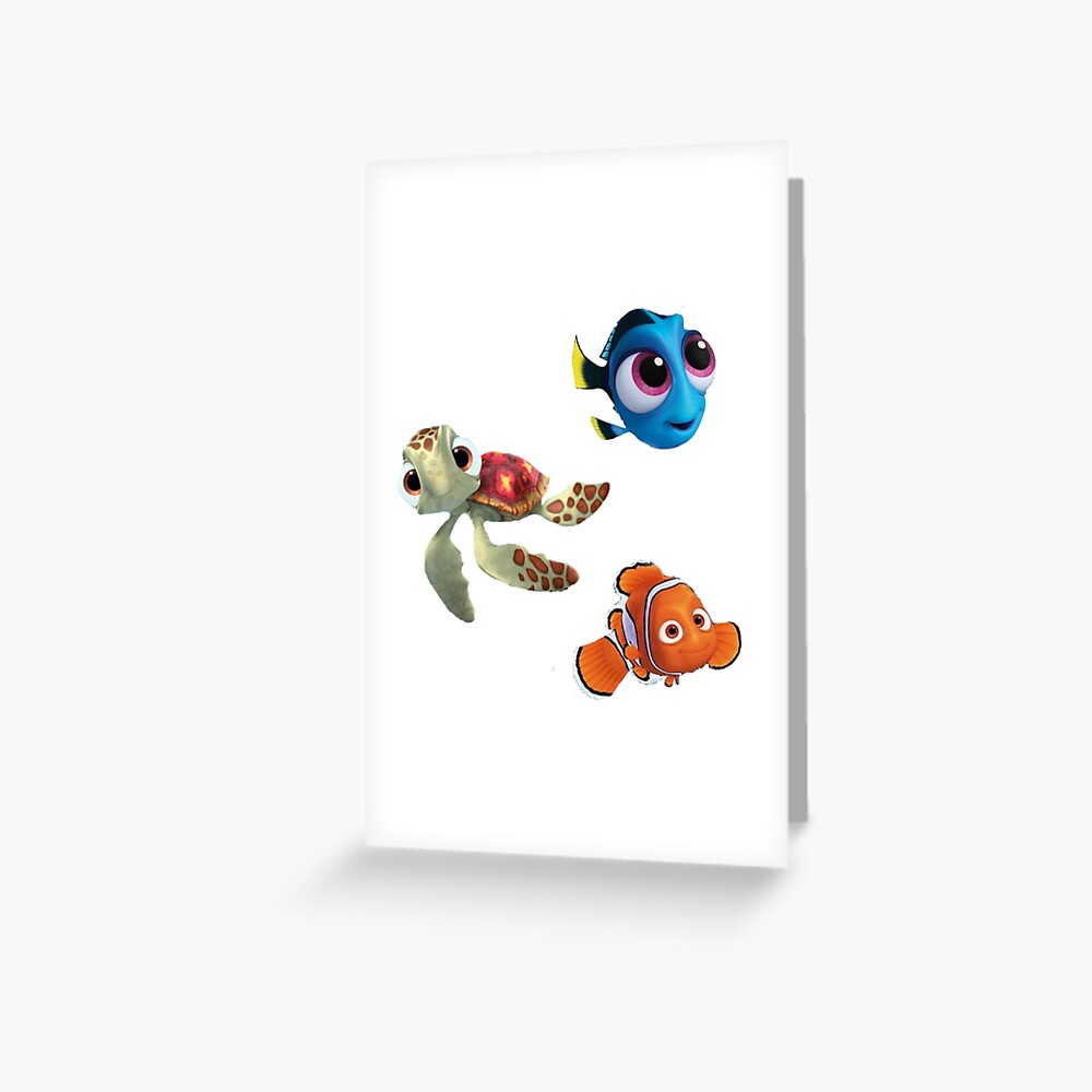 "Nemo and Dori turtle cute sea fish sticker pack" Greeting Card by lil ...