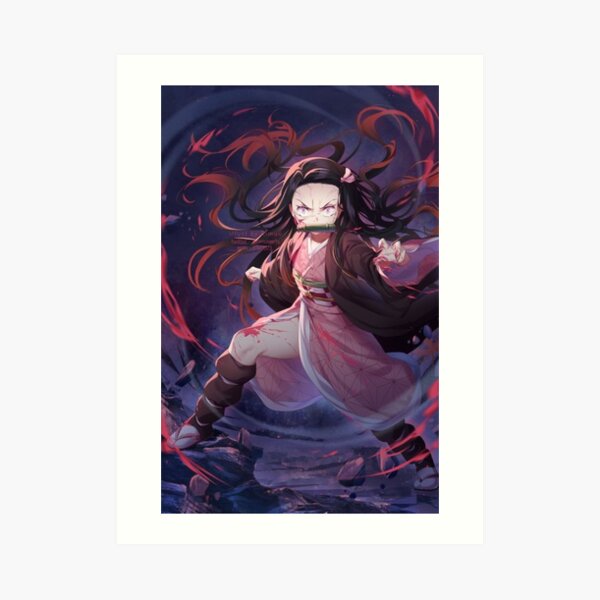 Demon Slayer Nezuko Art Prints | Redbubble