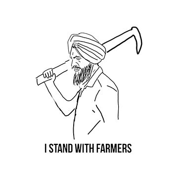 "Farmer (Kisaan)" Sticker for Sale by PurpleBandar | Redbubble