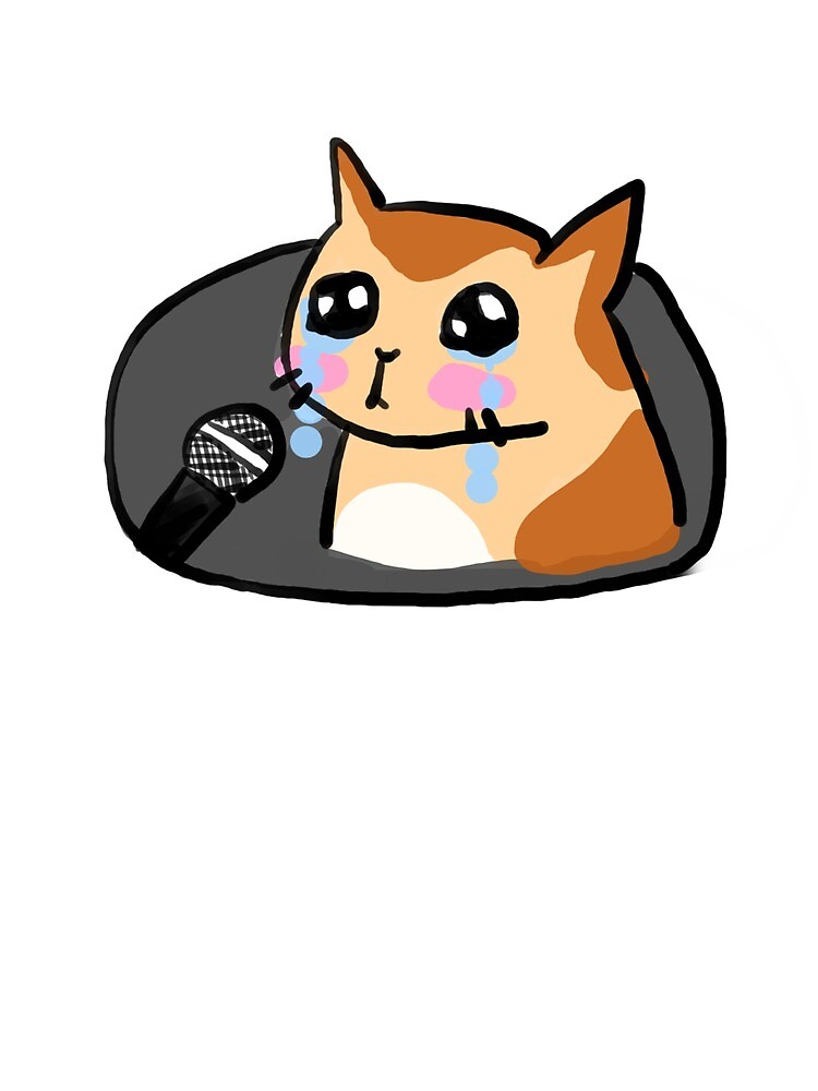 "crying cat meme" Art Print by sesamedoodles | Redbubble