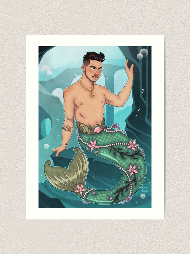 "Merman Boy" Art Print for Sale by GuFiArt | Redbubble