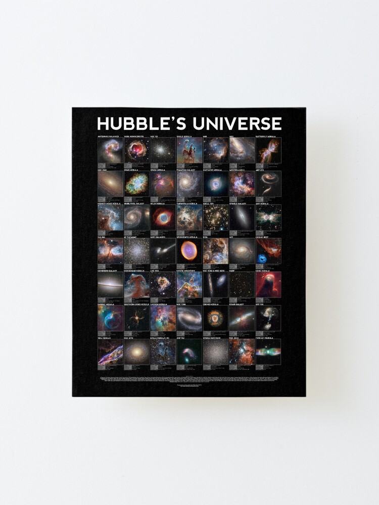 "Hubble's Universe - Hubble Telescope" Mounted Print for Sale by ...