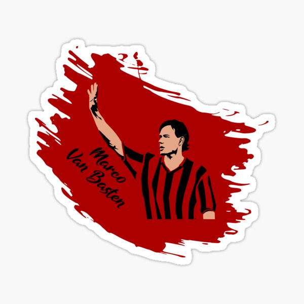 "Van Basten Ac Milan" Sticker by alessiofano | Redbubble